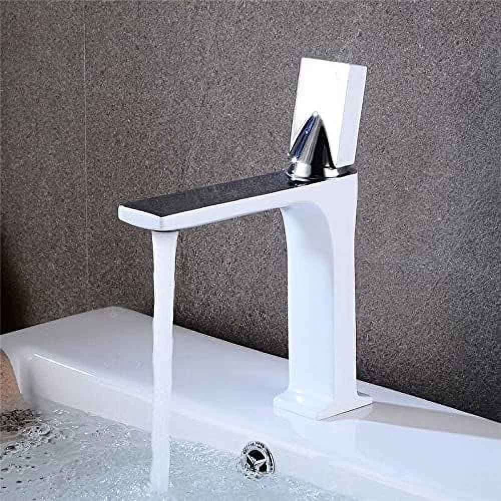 Bathroom Sink Faucet, Basin Faucet Brushed Gold Bathroom Faucet Tap ...