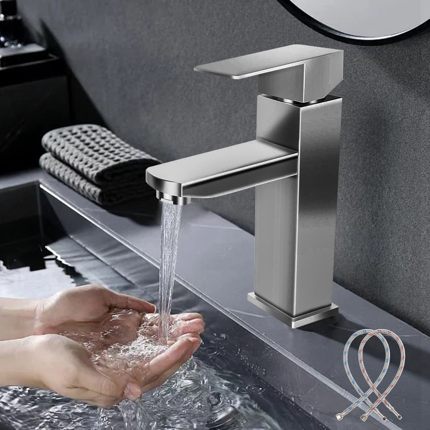 Bathroom Sink Faucet, Bathroom Faucets Single Handle, Bathroom Vanity ...