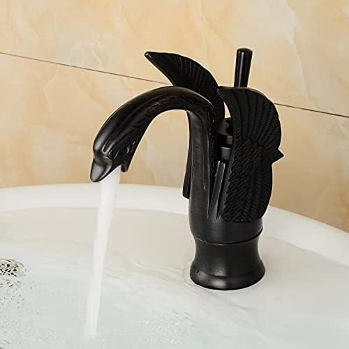 Bathroom Sink Faucet, Black Animal Mixer ORB taps Small Black swan ...