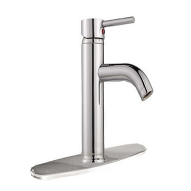 Bathroom Waterfall Faucet 12" H Tall Wspread Plate Unique Modern Brass ...