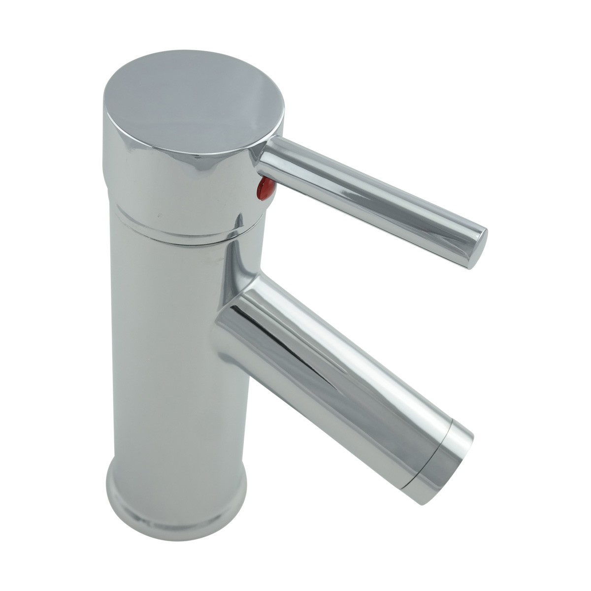 Bathroom Sink Faucet Chrome Plated Brass Single Hole Tap with Supply ...