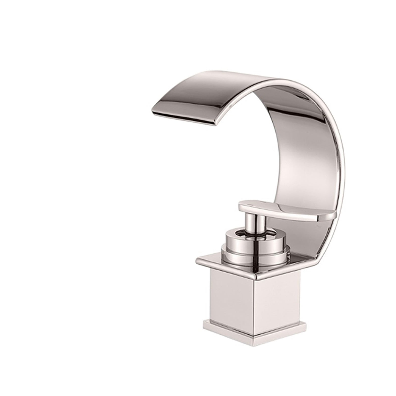 Bathroom Sink Faucet Contemporary Waterfall Outlet Gentle Effluent Hot ...