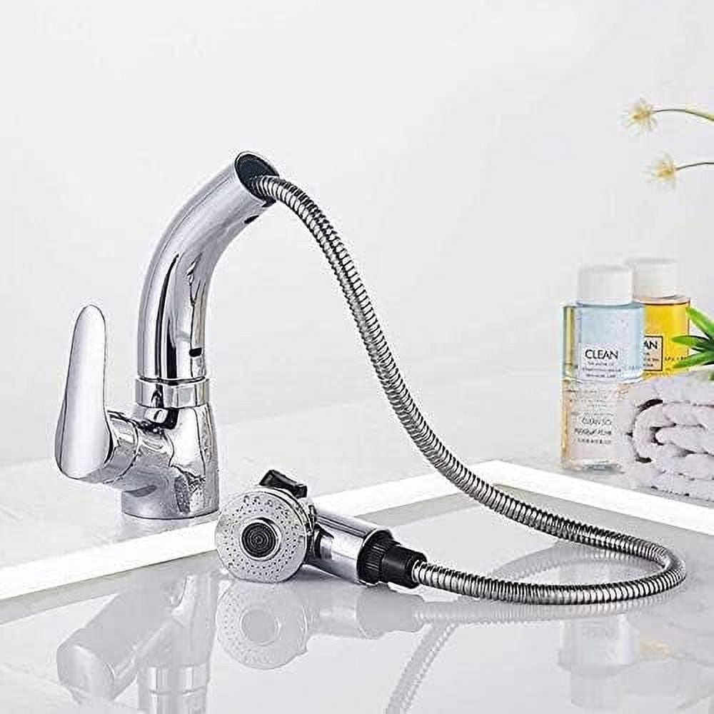 Bathroom Sink Faucet, Copper Pull Out Bathroom Faucet Basin Sink Mixer ...