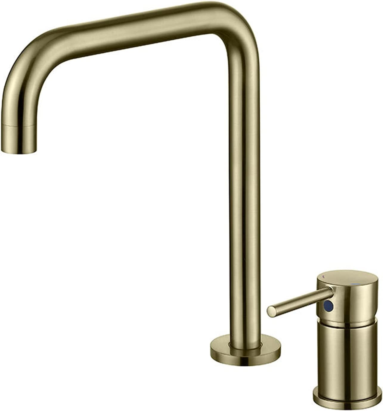 Bathroom Sink Faucet, All Copper Split Basin Faucet, Single Handle ...