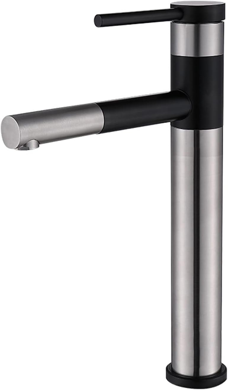 Bathroom Sink Faucet with Pull Down Sprayer 360°Rotating hot and Cold ...