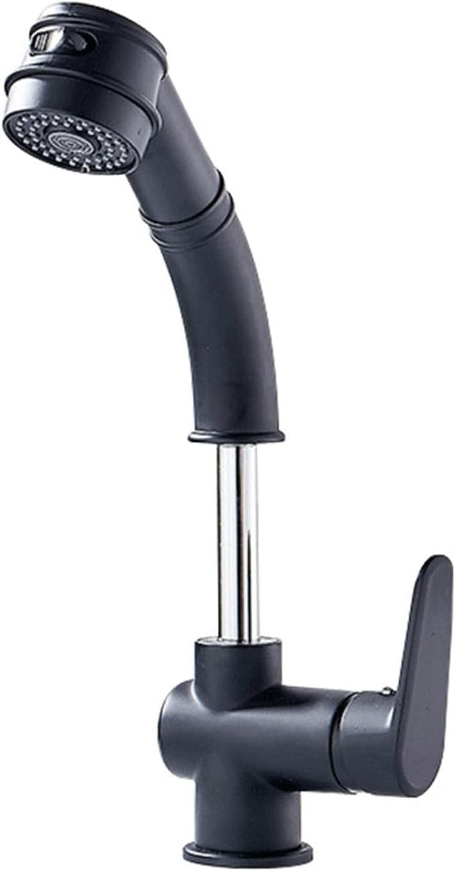 Bathroom Sink Faucet with Pull Down Sprayer Dual Mode Mixer Tap for Hot ...