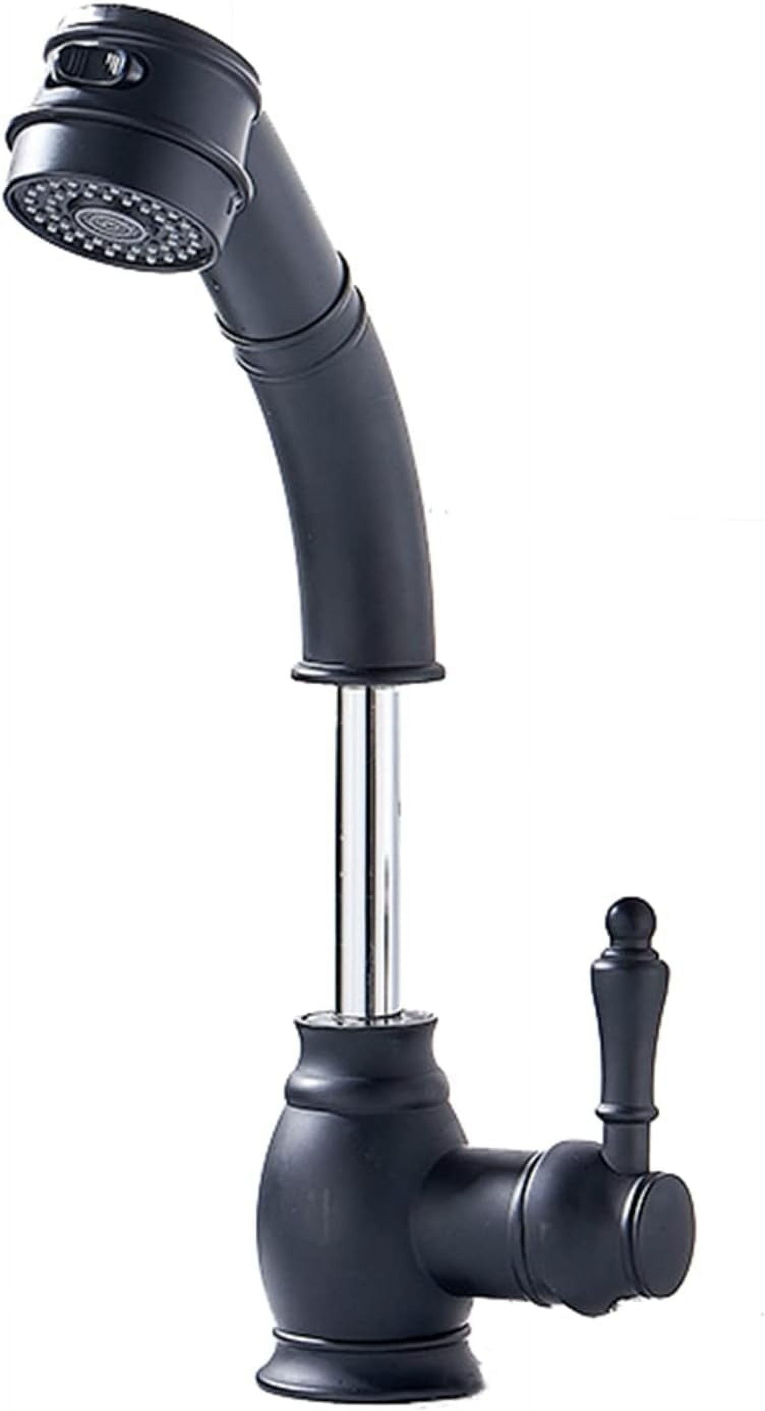 Bathroom Sink Faucet with Pull Down Sprayer Dual Mode Mixer Tap for Hot ...