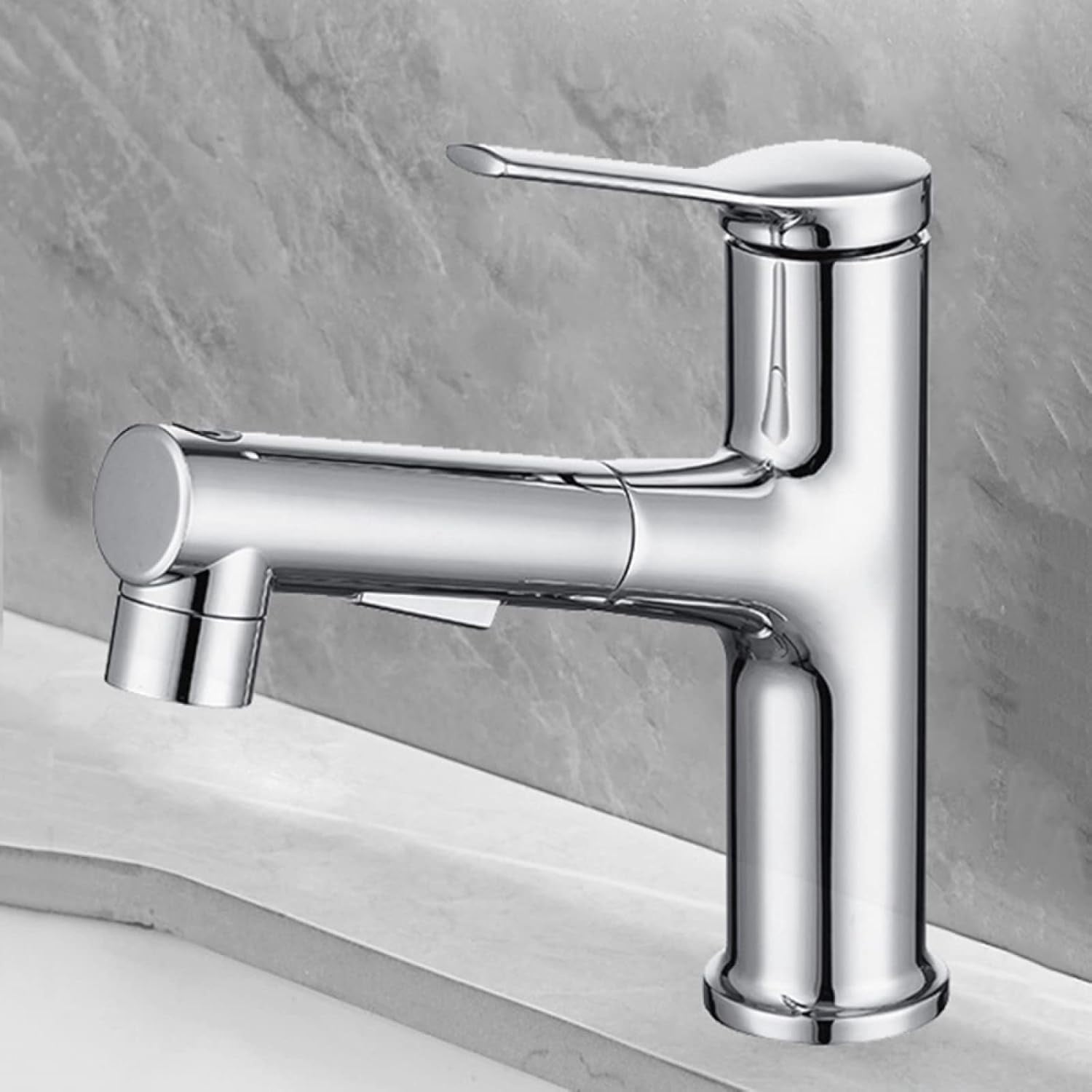 Bathroom Sink Faucet With Pull Out Sprayer