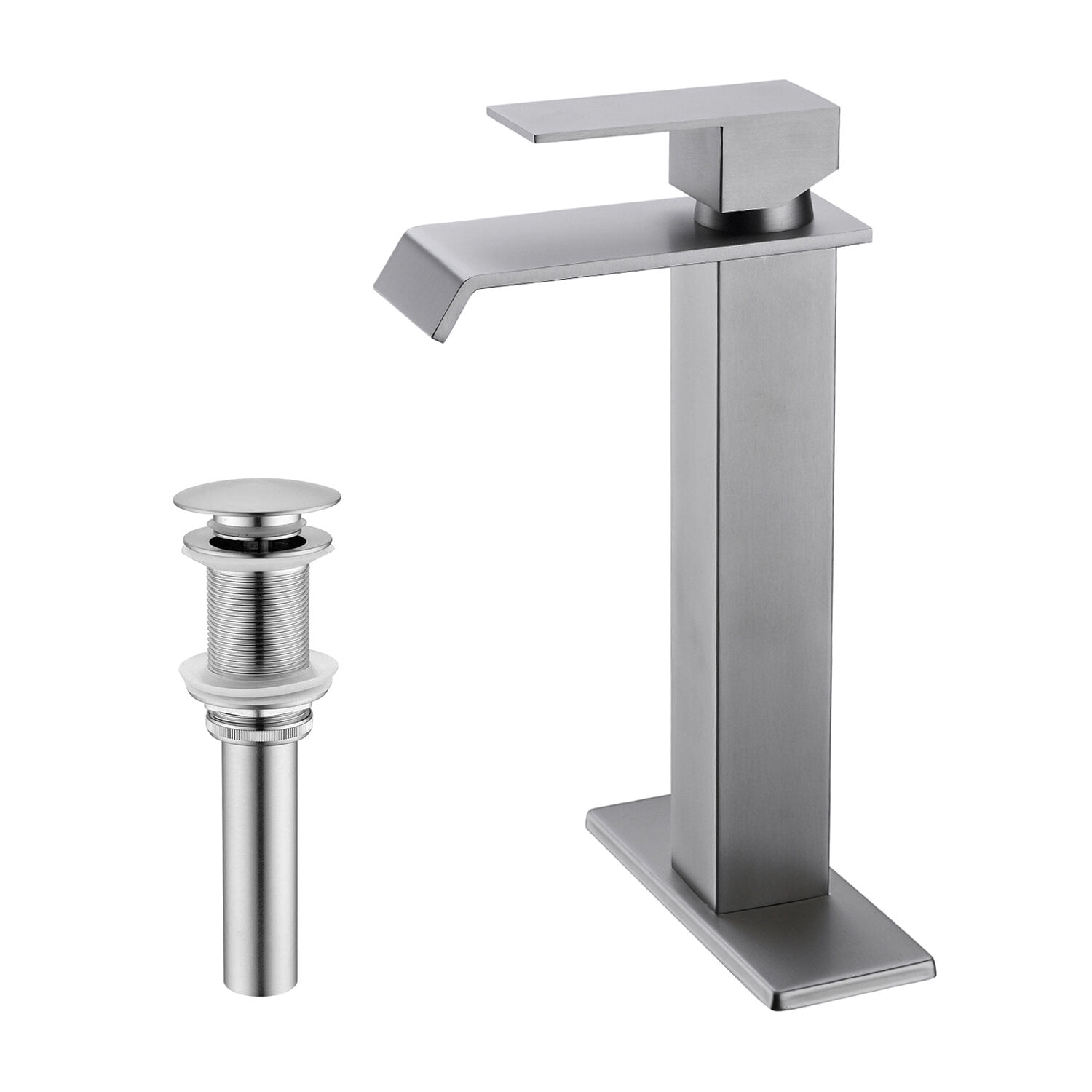 Bathroom Sink Faucet Replacement Waterfall Spout Bathroom Sink Single ...