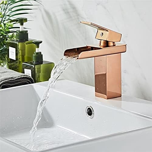 Bathroom Sink Faucet, Rose Gold Basin Faucet Modern Bathroom Sink Mixer ...