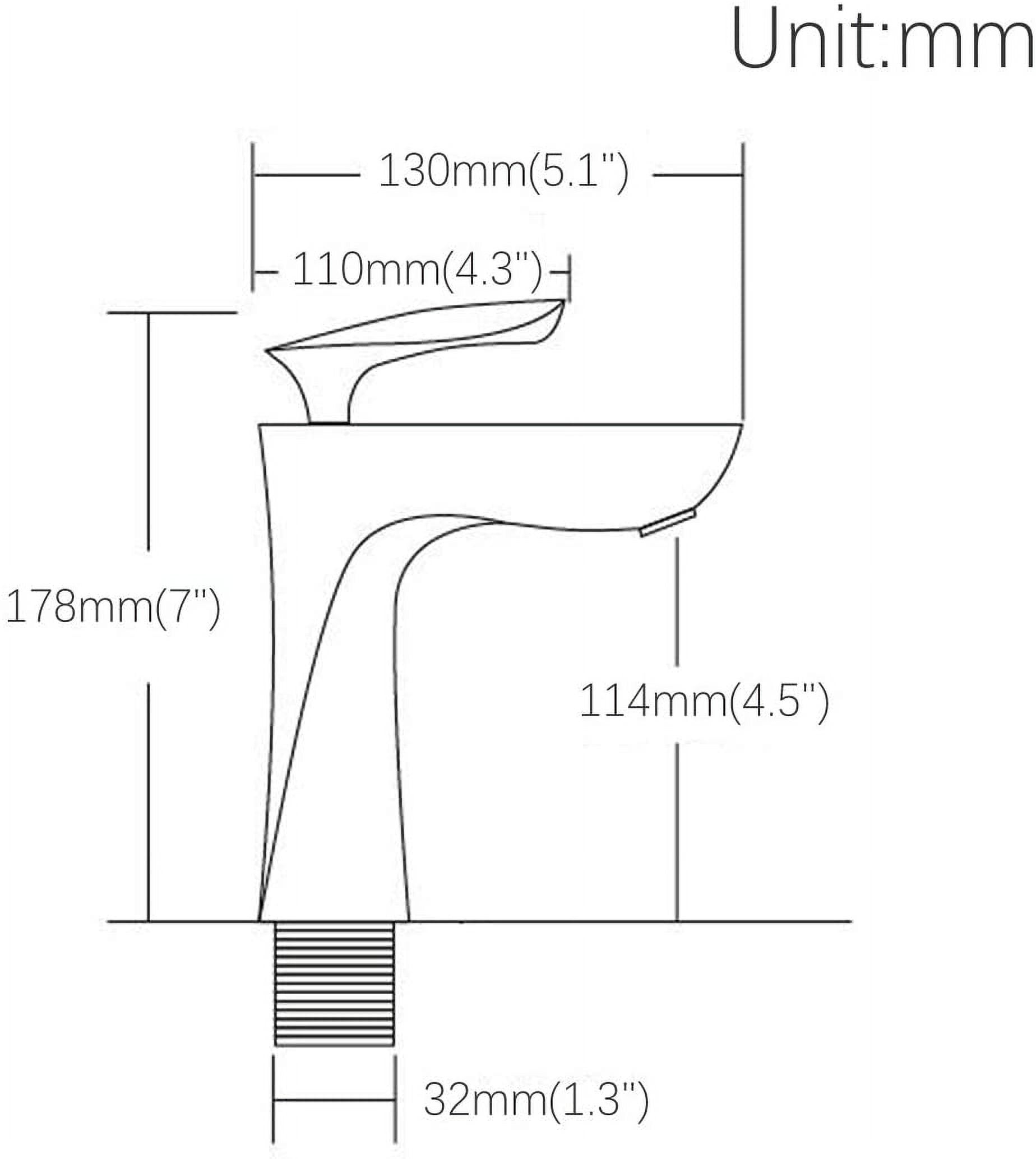 Bathroom Sink Faucet Single Handle Gold Chrome White Painted Body One ...