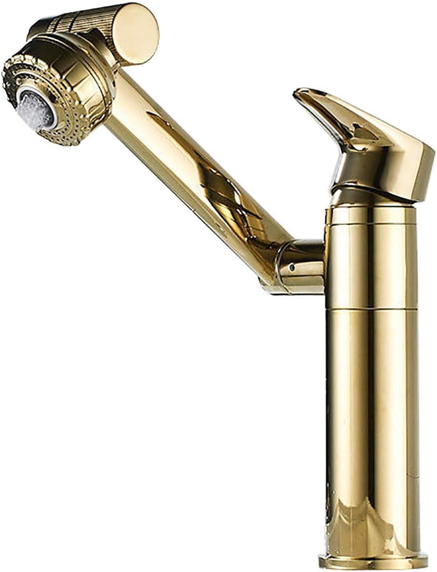 Bathroom Sink Faucet with Sprayer & Bubbler 2 Function,Basin Mixer Tap ...