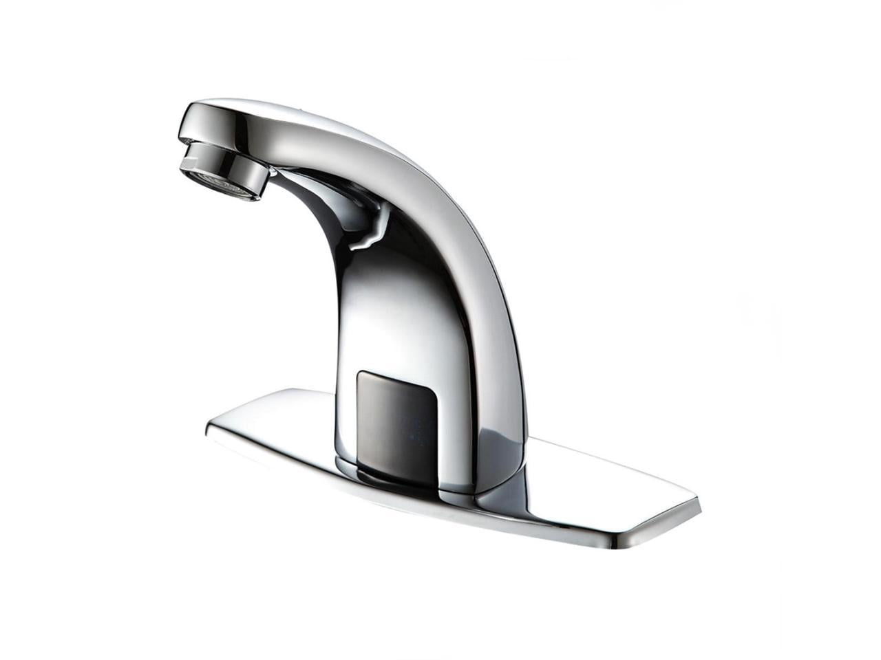 Touchless Bathroom Sink Faucet with Auto Sensor, Temp Control, Solid ...