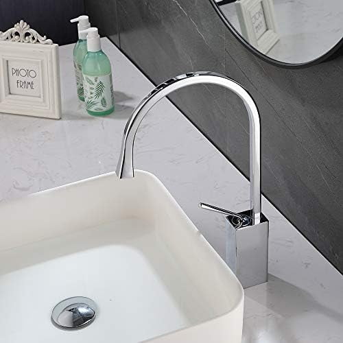 Bathroom Sink Faucet Vessel Sink Mixer Taps Deck Mounted Chrome Black ...