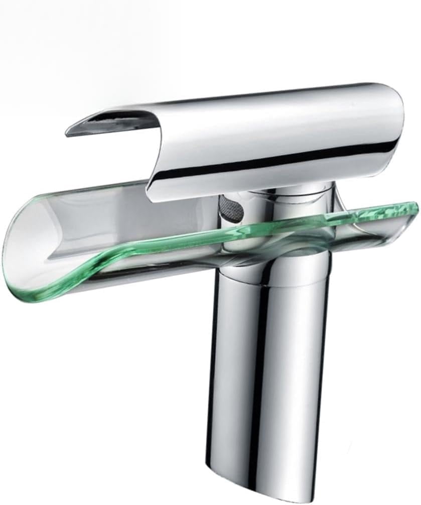 Bathroom Sink Faucet Waterfall Design Solid Material Easy to Use for ...