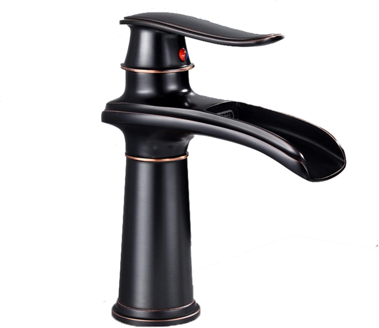 Bathroom Sink Faucet Waterfall, Hot and Cold Water Faucet, Bathroom ...