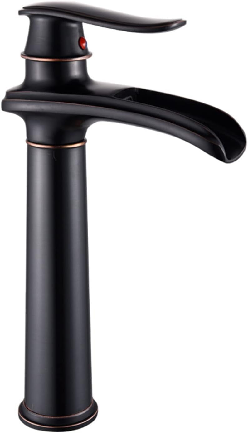 Bathroom Sink Faucet Waterfall, Hot and Cold Water Faucet, Bathroom ...