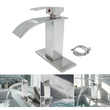 Contemporary Kitchen Faucet Cold and Hot Water Chrome Kitchen Tap 360 ...