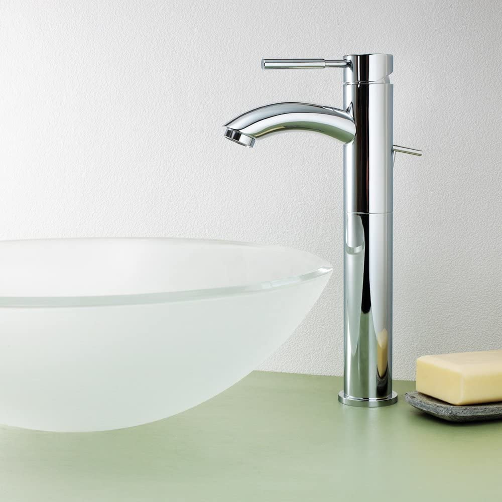 Bathroom Sink Faucet with Polished , Low Lead Brass Construction ...