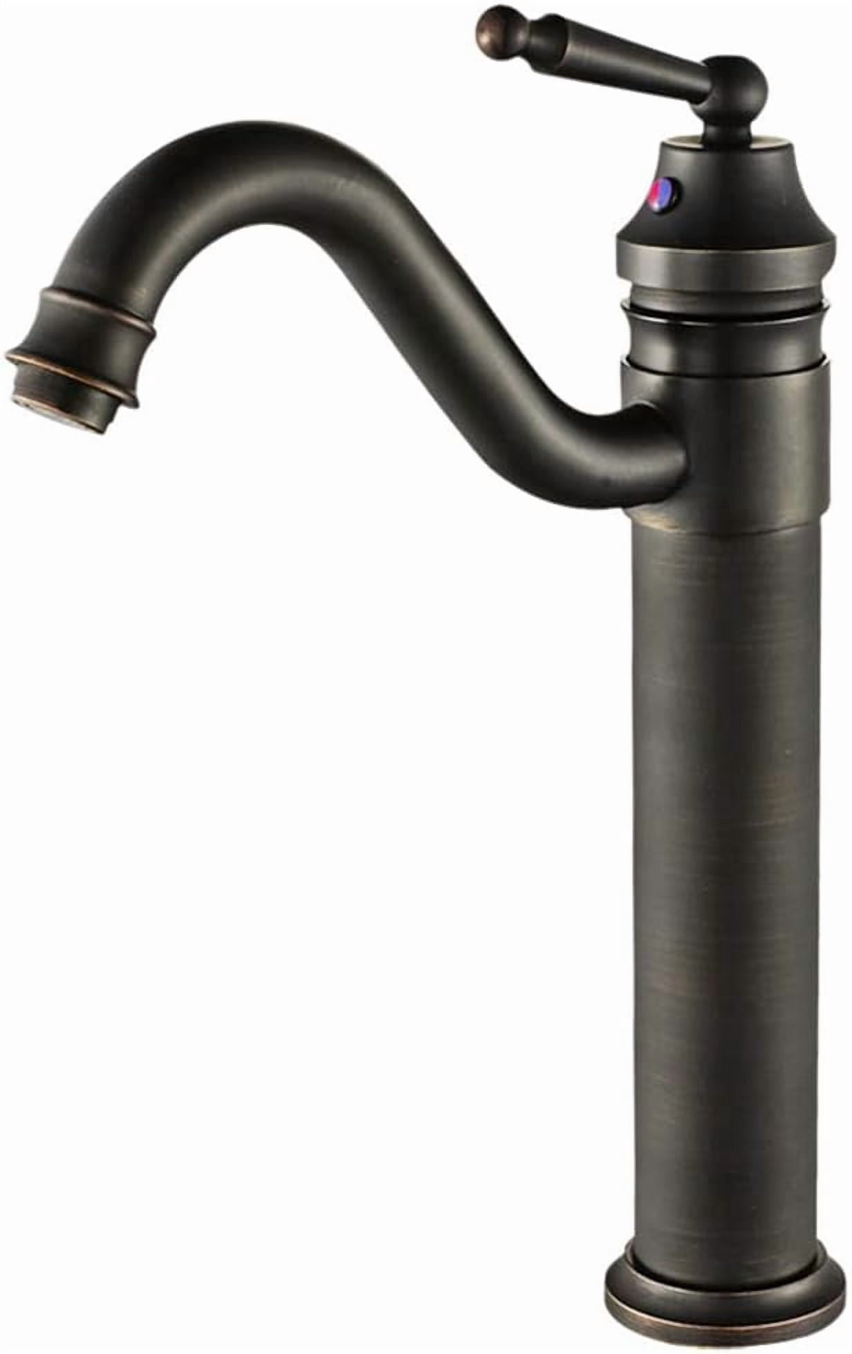 Bathroom Sink Faucet with Single Handle Brass Deck Mounted Basin Faucet ...