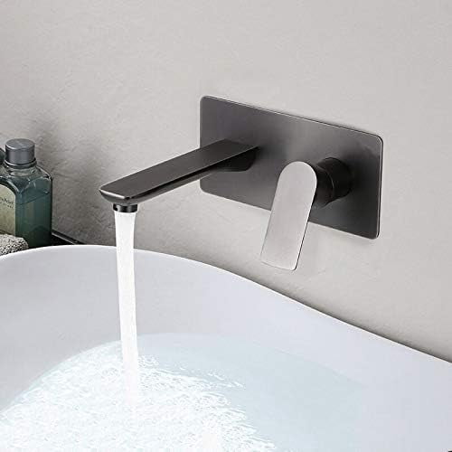 Bathroom Sink Mixer Basin Faucet Wall Mounted Washbasin Faucet ...