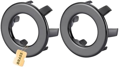 Bathroom Sink Overflow Ring: 2 Pack Solid Brass Bathroom Vessel Sink ...