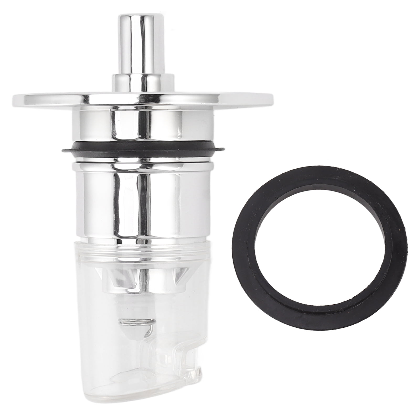 Bathroom Sink Stopper with Basket, Powerful Drainage Pop Up Sink Drain ...