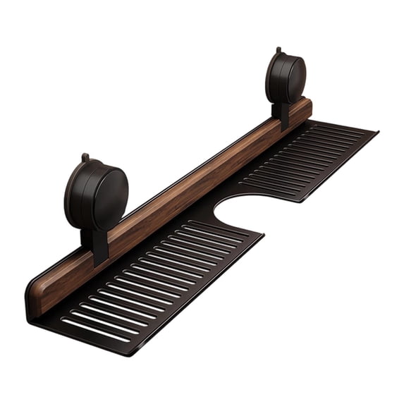 Bathroom Sink Suction Cup Organizer No-Hole Rack for Washbasin ...