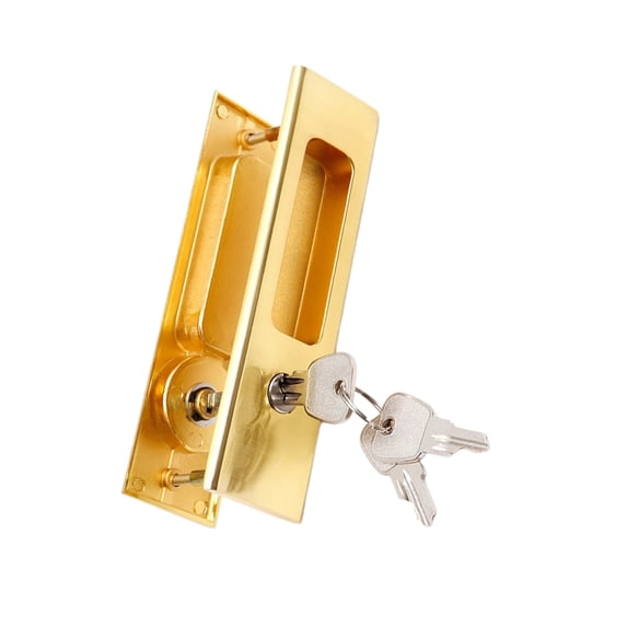 Bathroom Sliding Door Lock Set Zinc Alloy Hardware Invisible Bathroom ...