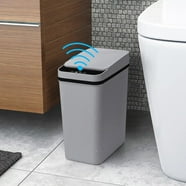 Smart Automatic Touchless Trash Can with Lid,3.7 Gallon Garbage Bin ...