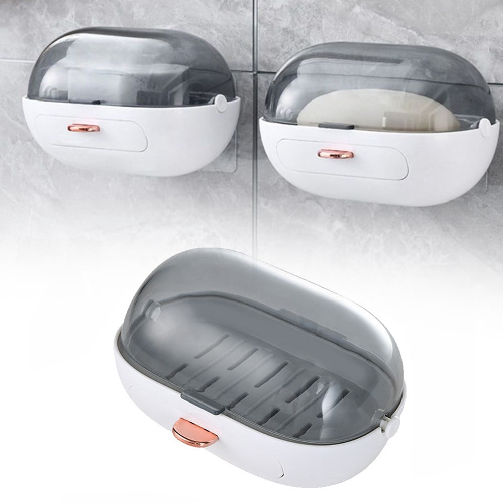 Bathroom Soap Dish Kitchen Soap Tray For Bathroom Drain Pipe Easy To ...