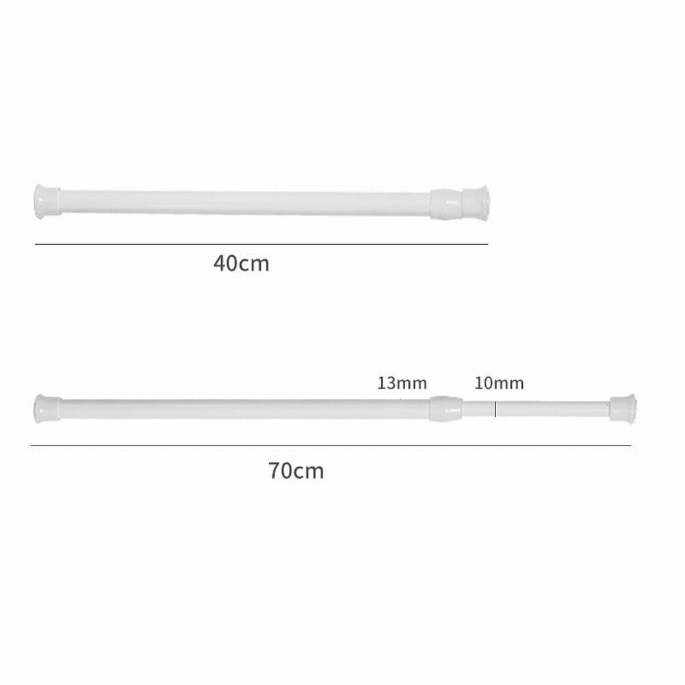 Bathroom Spring Loaded Extendable Telescopic Voile Tension Curtain Rail ...