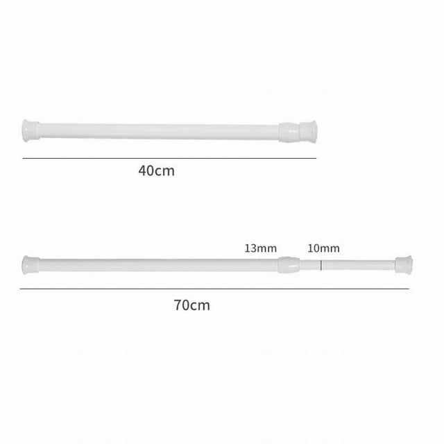 Bathroom Spring Loaded Extendable Telescopic Voile Tension Curtain Rail ...