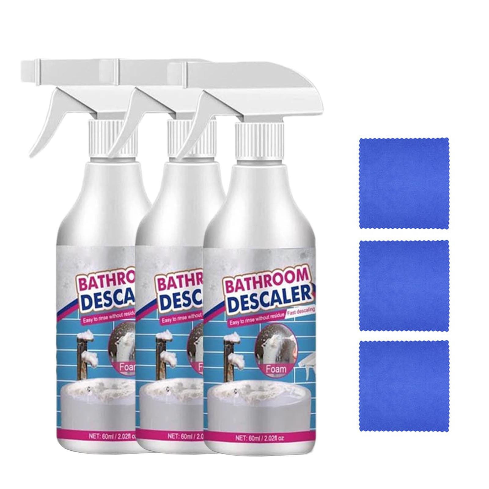 Bathroom Stain Remover - 60ml Glass, Tile, Faucet & Bathtub Cleaner for ...