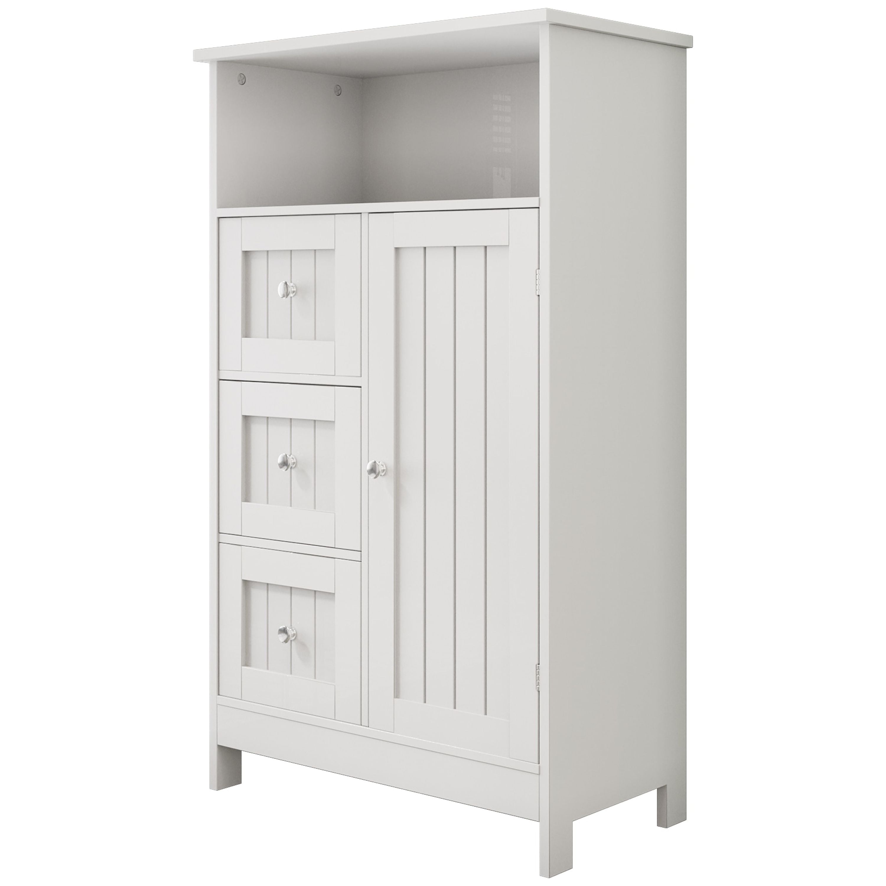 Bathroom Standing Storage Cabinet with 3 Drawers - N/A - Walmart.com