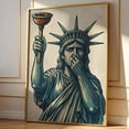 Bathroom Statue of Liberty Plunger Vintage Toilet Humor Stinky Sign ...