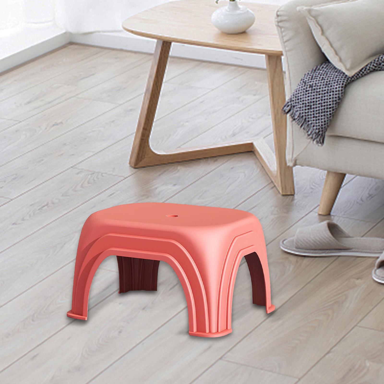 Bathroom Stool Footstool Shoe Changing Stool Lightweight Small Single ...