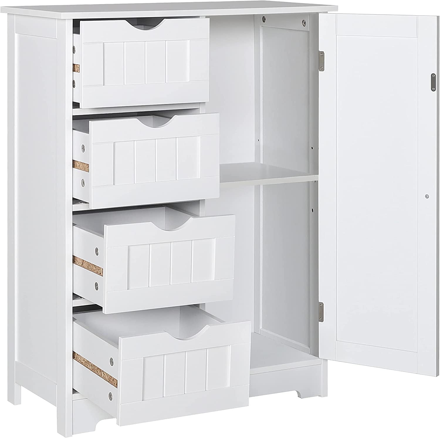 Bathroom Storage Cabinet with 4 Drawers, Small Storage Cabinet ...