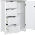Bathroom Storage Cabinet with 4 Drawers, Small Storage Cabinet ...