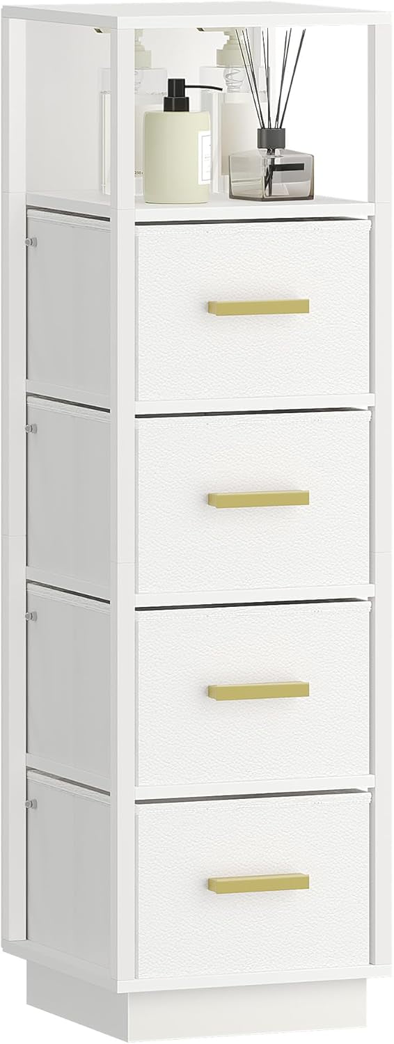 Bathroom Storage Cabinet, 5-Tier Small Floor Cabinet with Adjustable ...