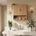 Bathroom Storage Cabinet with Adjustable Shelves, Over The Toilet ...