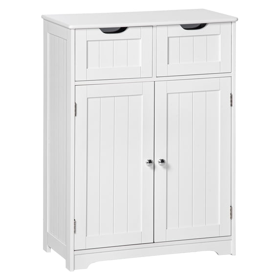 Bathroom Storage Cabinet, Floor Organizer with Drawers & Adjustable ...