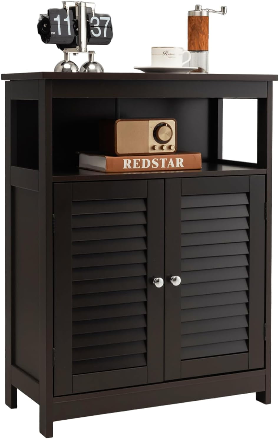 Bathroom Storage Cabinet Freestanding Bathroom Organizer with Double ...