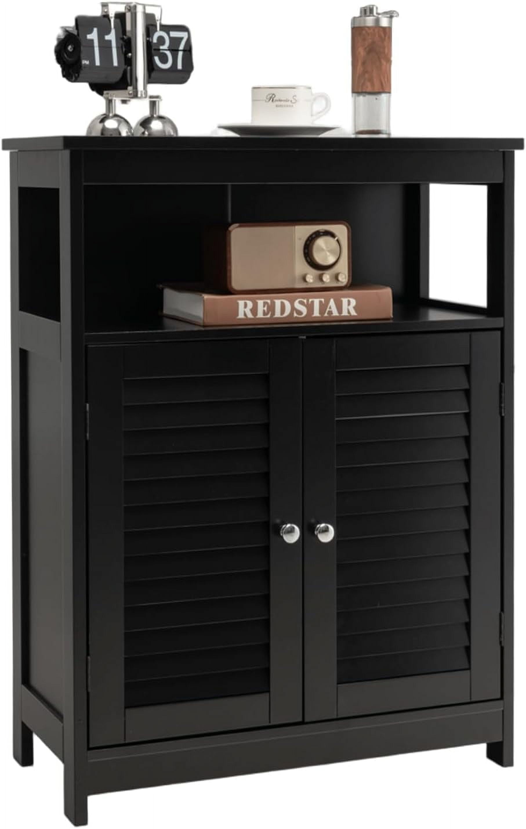 Bathroom Storage Cabinet Freestanding Bathroom Organizer with Double ...