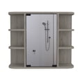 Bathroom Storage Cabinet Milan Medicine Cabinet, Six External Shelves ...