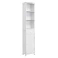 Bathroom Storage Cabinet, Tall Linen Tower, Free Standing Organizer ...