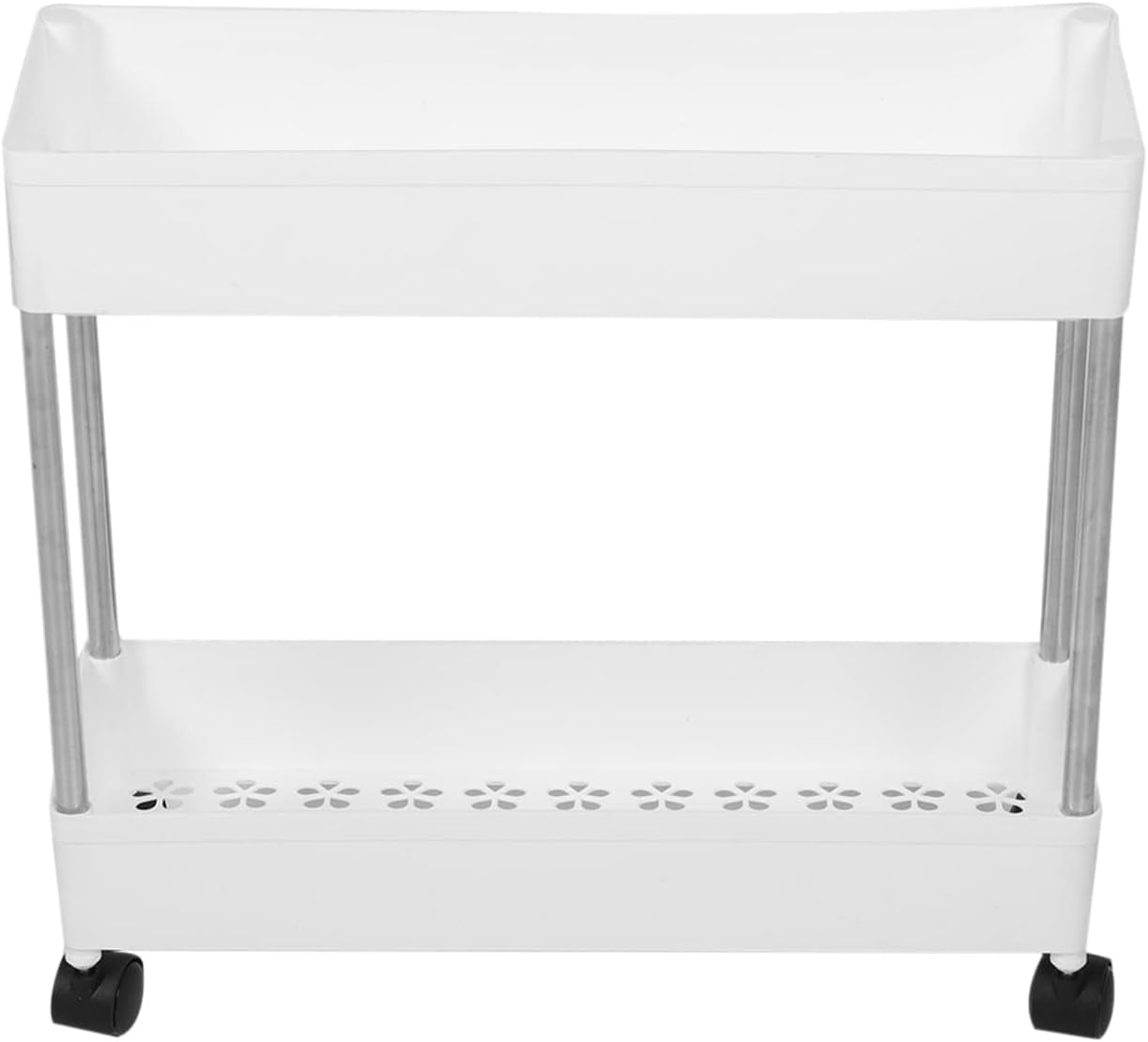 Bathroom Storage Cart Rolling Utility Cart Kitchen Trolley: Bath ...