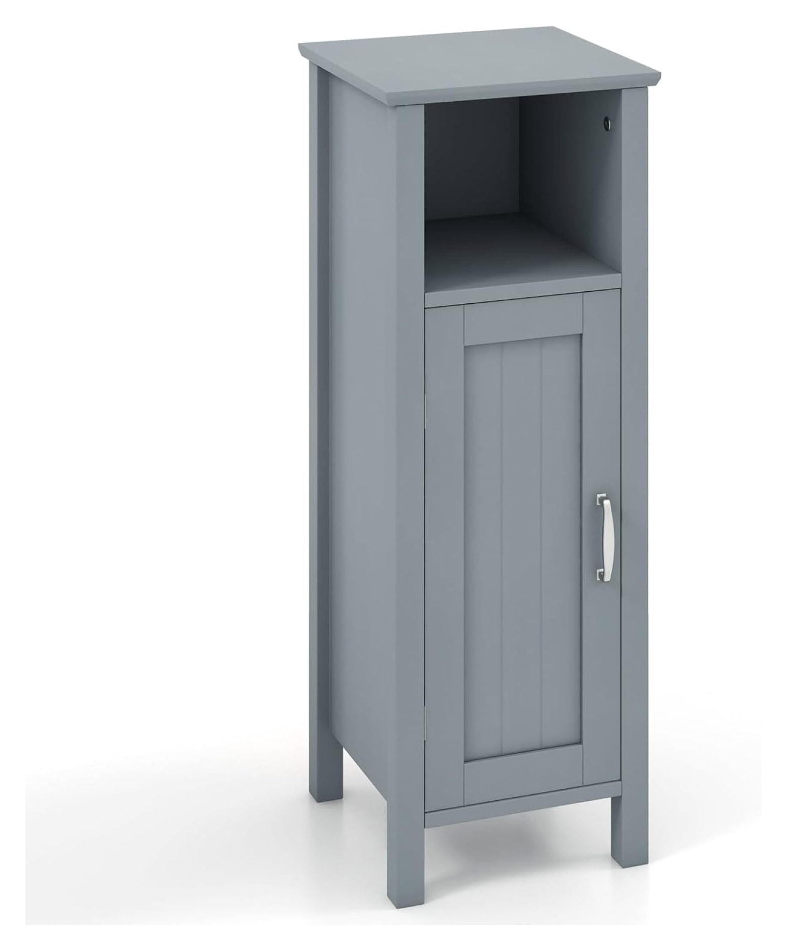 Bathroom Storage Organizer, Narrow Floor Cabinet w/ 2-Tier Cabinet ...