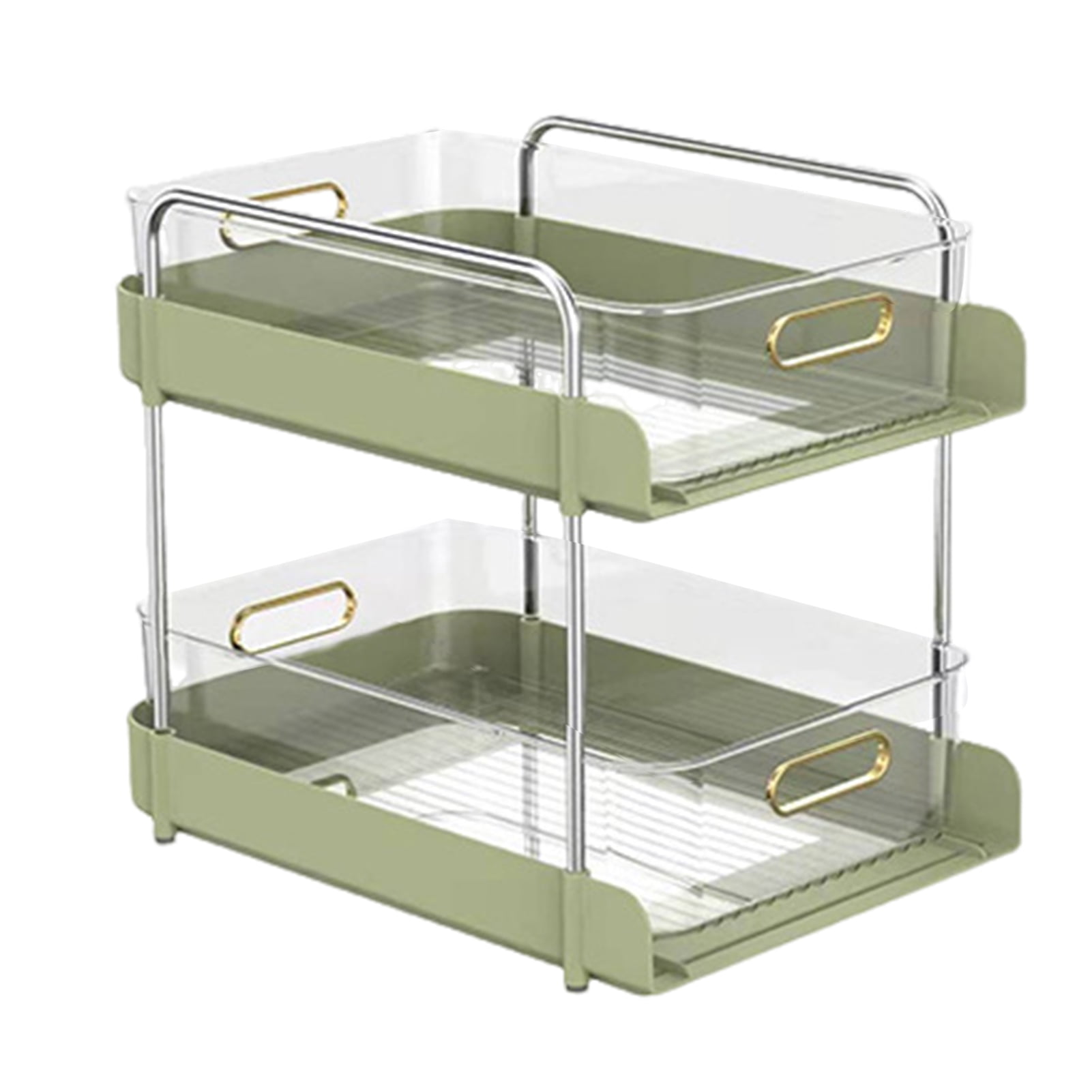 Bathroom Storage Rack 2 Tiers Pull-out Drawer Stable Structure Great ...