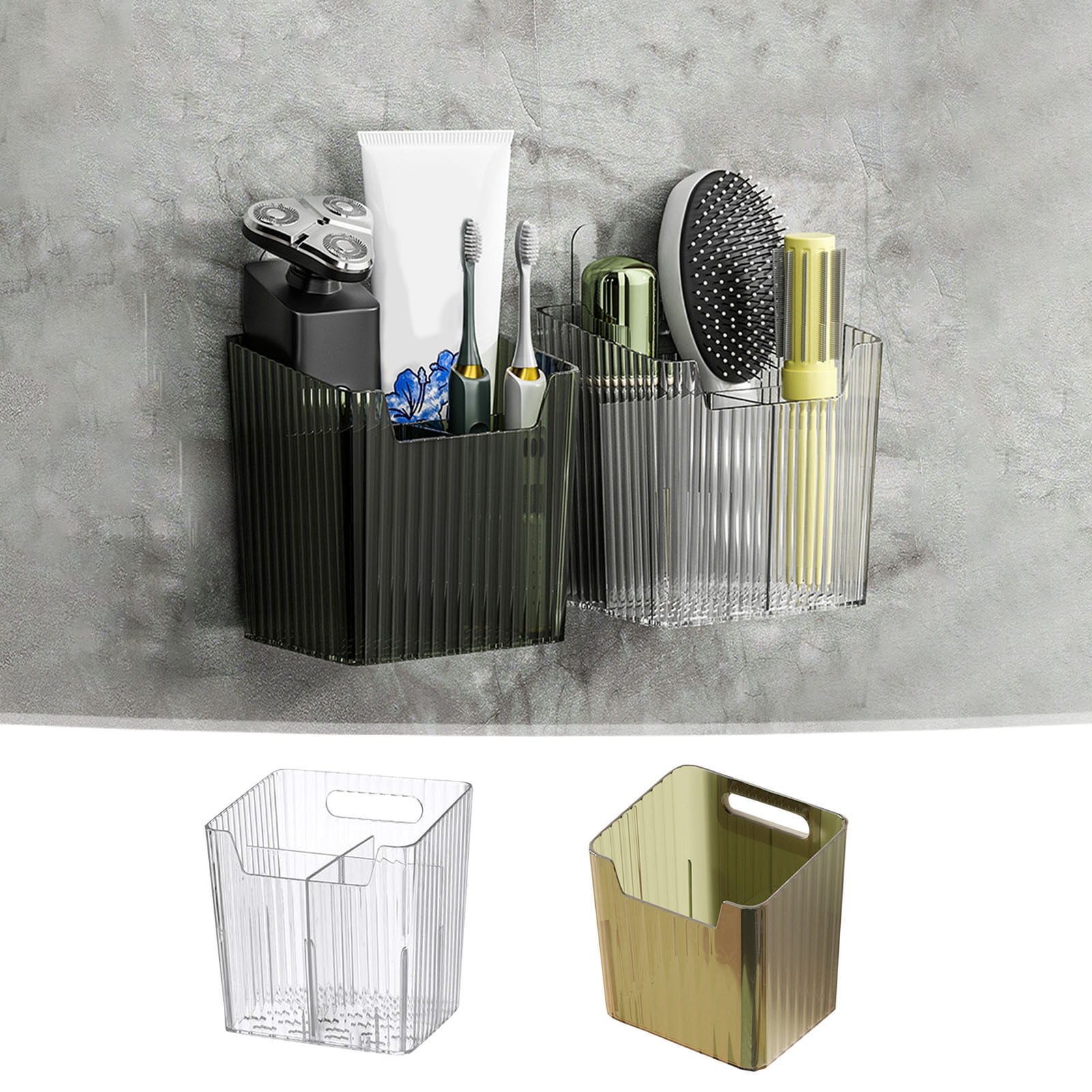 Bathroom Storage Rack Medium | No-Drill Toothpaste Toothbrush Comb ...